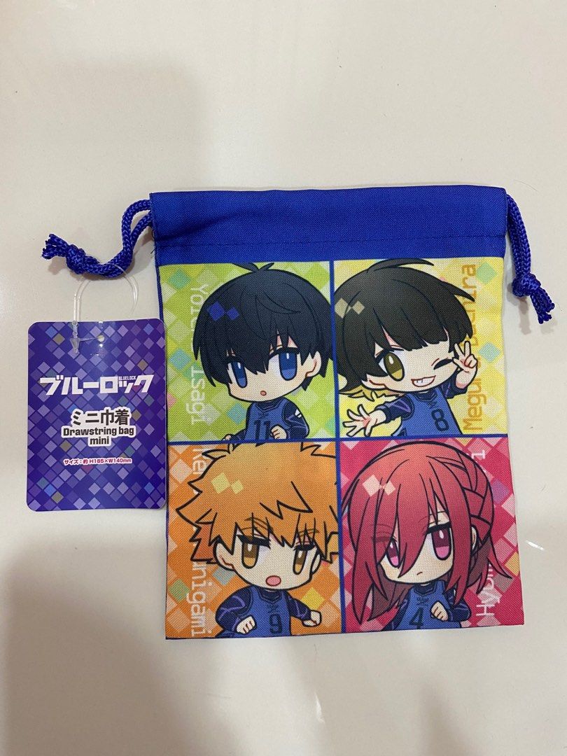 Blue Lock Drawstring Bag, Women's Fashion, Bags & Wallets, Purses ...