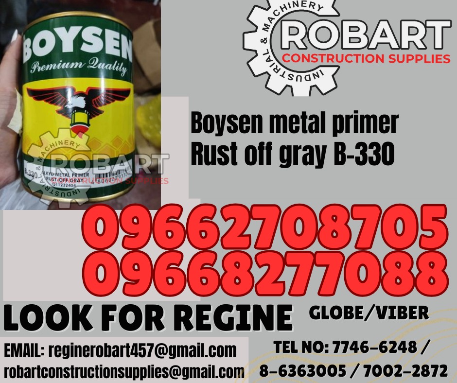 Boysen metal primer Rust off gray B-330, Commercial & Industrial ...