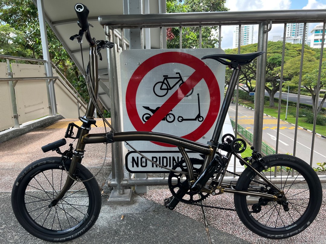 Brompton Black Lacquer (Mod 3 speed), Sports Equipment, Bicycles ...