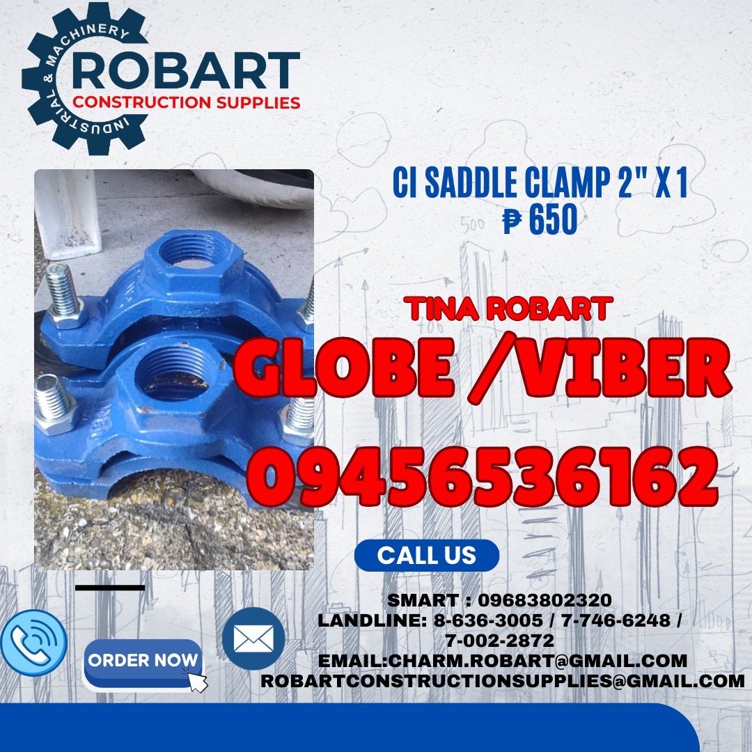 CI Saddle Clamp 2x1", Commercial & Industrial, Construction & Building ...