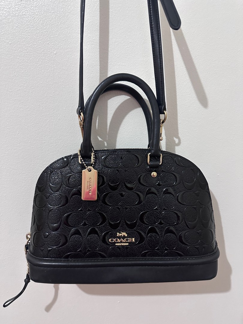 Coach Embossed Signature Black Crossbody Bag, Luxury, Bags & Wallets on ...