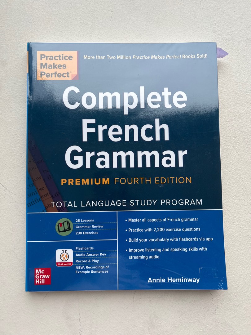 Complete French Grammar Textbook, Hobbies & Toys, Books & Magazines ...