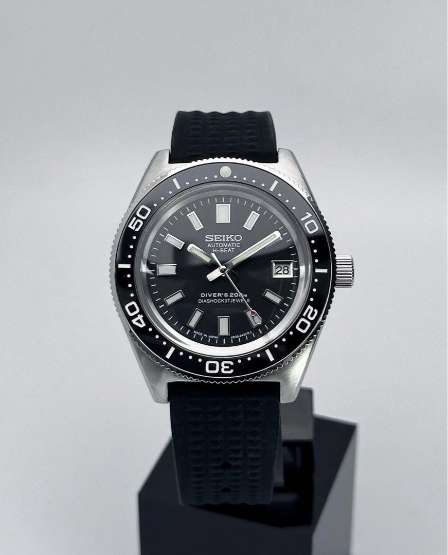 Custom Seiko Mod 40mm Black 62Mas v3 Automatic Watch, Men's Fashion ...