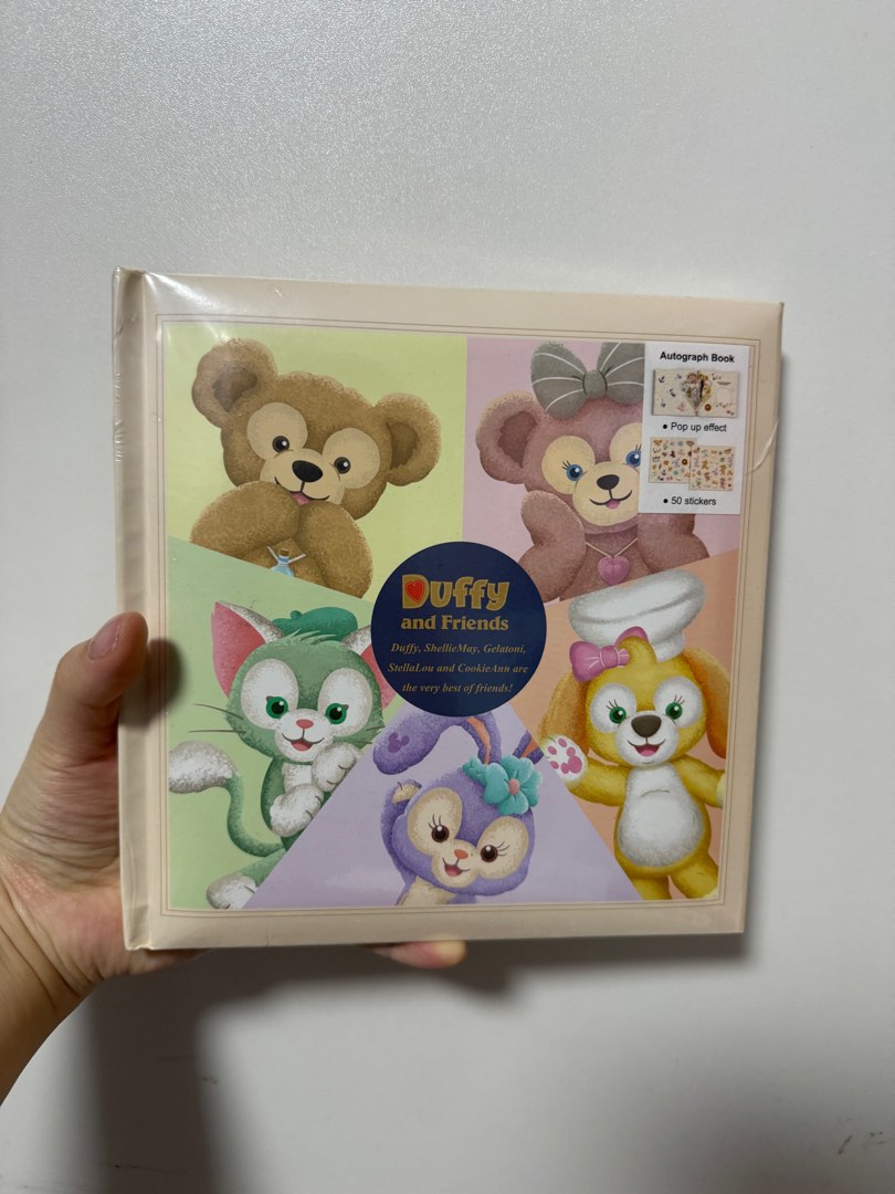 全新Disney 迪士尼 Duffy and Friends簽名簿+貼紙, 興趣及遊戲, 手作＆自家設計, 文具 - Carousell