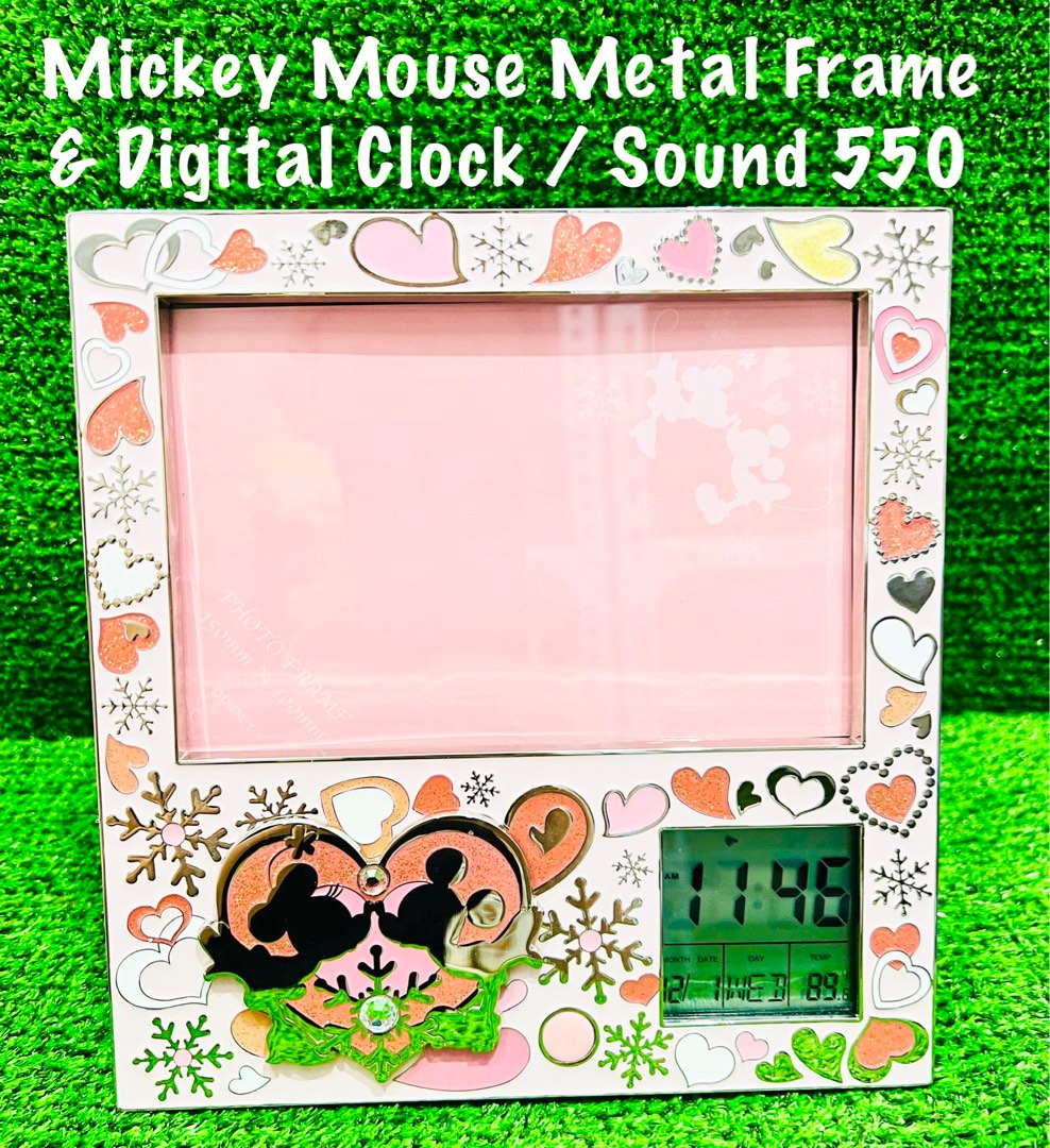 Disney Mickey Mouse Frame Clock, Furniture & Home Living, Home Decor ...