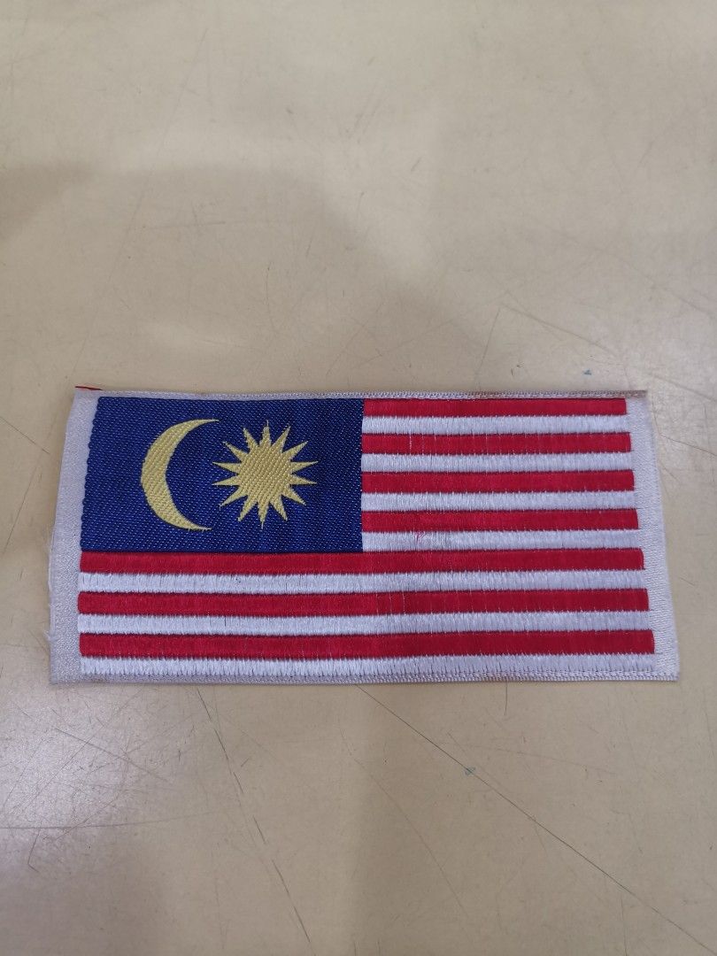 Embroidery Logo Badges Malaysia Flag Patch Jalur Gemilang Malaysia, Hobbies & Toys, Stationery ...