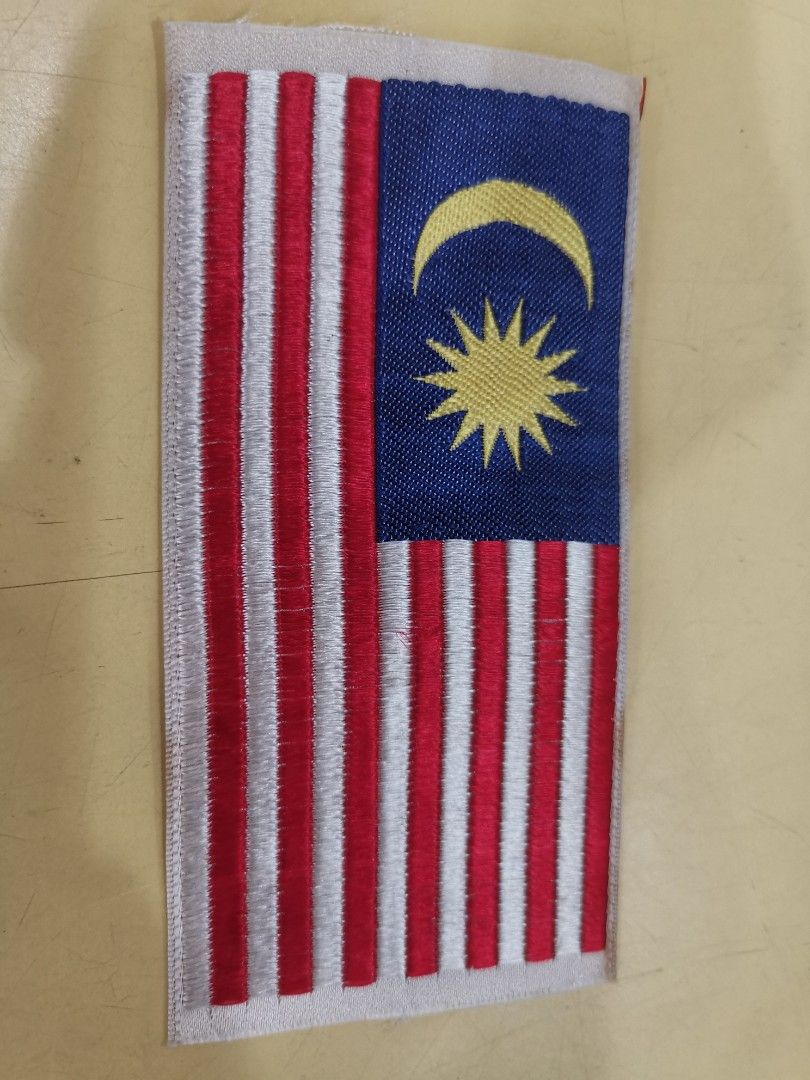 Embroidery Logo Badges Malaysia Flag Patch Jalur Gemilang Malaysia, Hobbies & Toys, Stationery ...