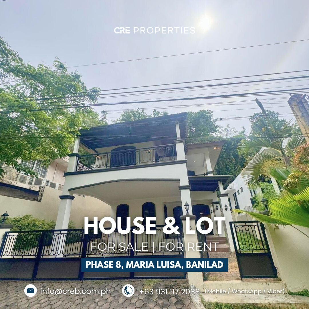 FOR SALE/RENT | 2-Storey Single Detached House & Lot at Maria Luisa ...