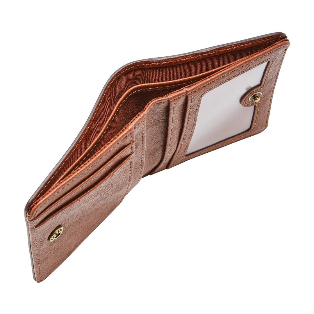 FOSSIL Logan Small RFID Bifold Wallet, Women's Fashion, Bags & Wallets ...