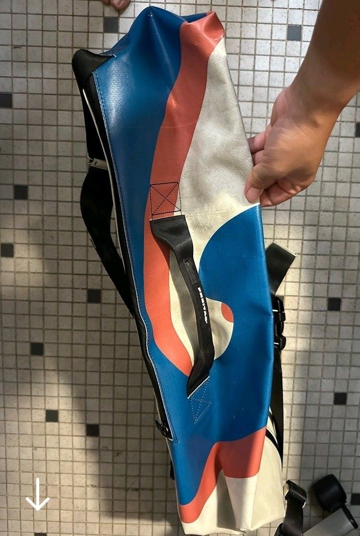 Freitag Voyager backpack rucksack haversack made with recycled truck ...