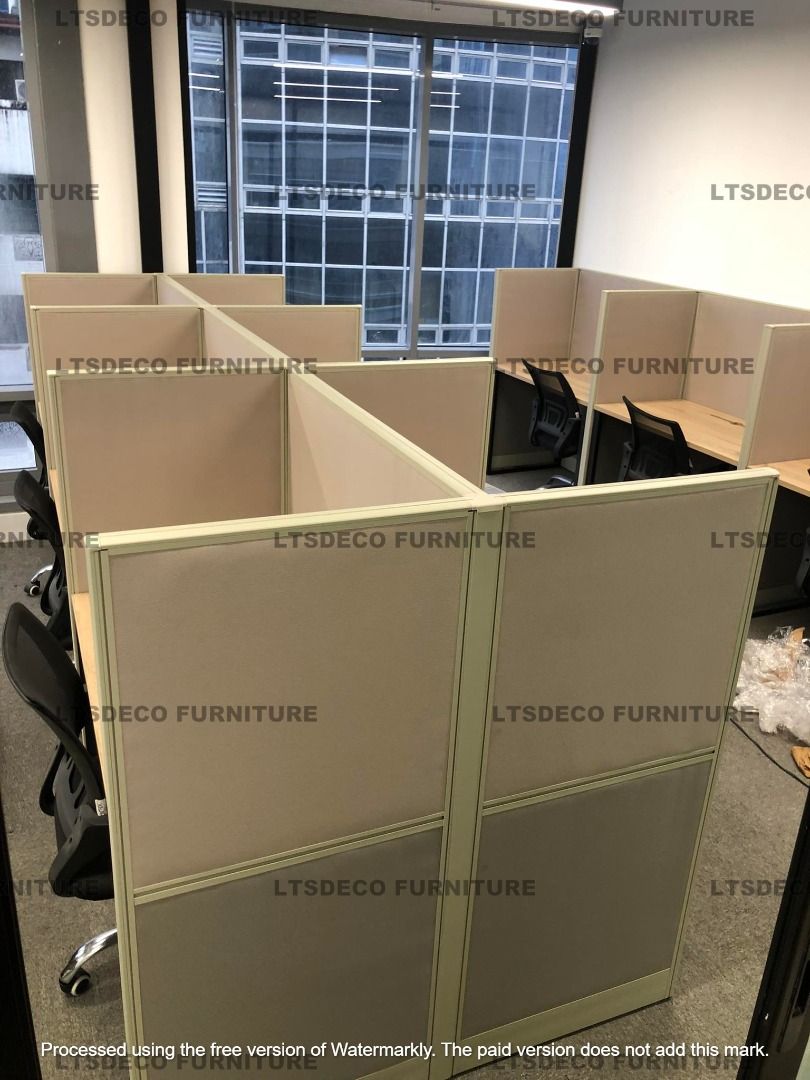 Full Fabric Office Cubicles Office Partition, Furniture & Home Living ...