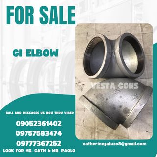 GI Elbow, Commercial & Industrial, Construction Tools & Equipment on ...