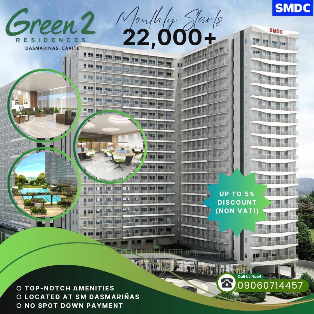 Green 2 Residences Reopen unit NON Vat, Property, For Sale, Apartments ...