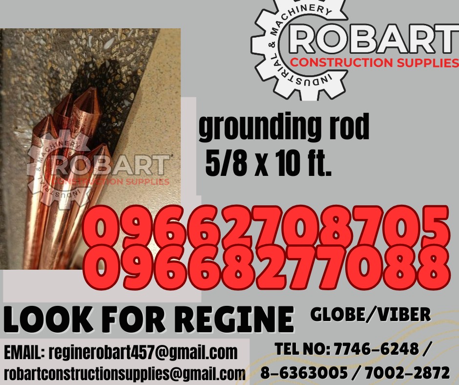grounding rod 5/8 x 10 ft., Commercial & Industrial, Construction Tools ...