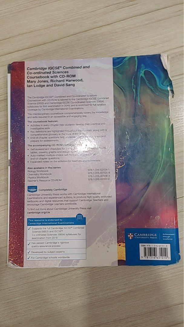 Igcse Cambridge Combined And Coordinated Science Hobbies And Toys Books