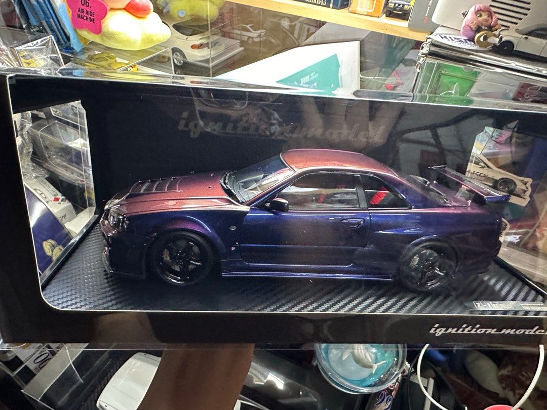 Ready Stock Ignition Model IG3225 1/18 Nismo R34 GT-R Z-tune Midnight ...
