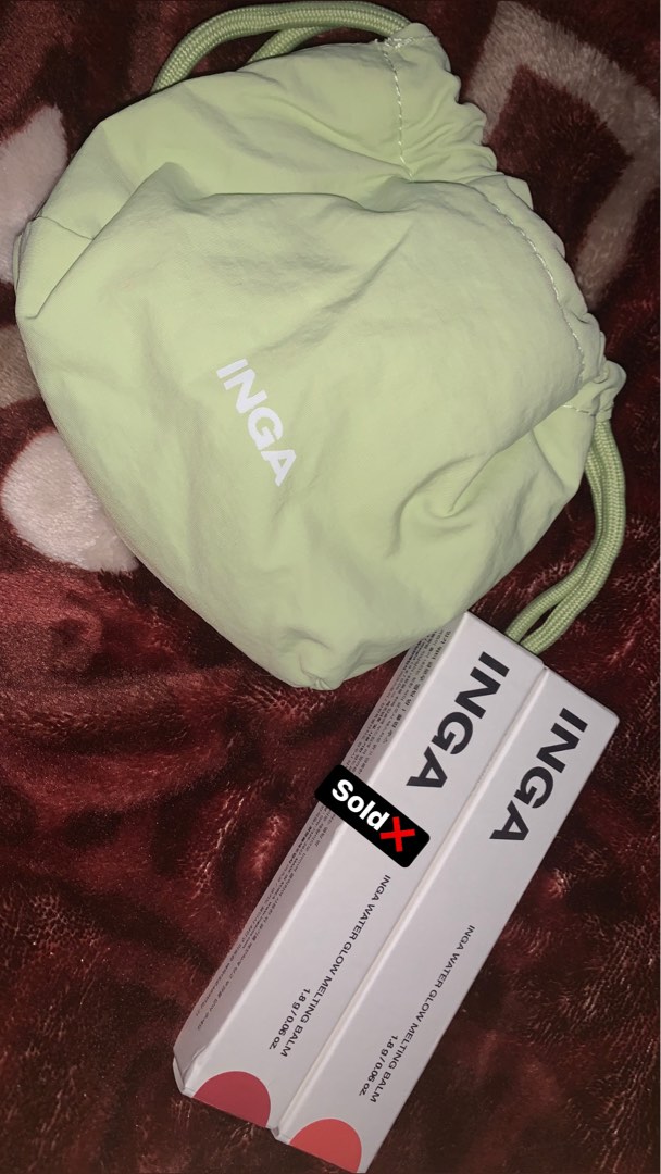 INGA Water Glow Melting Balm and Cloud Pouch, Beauty & Personal Care ...