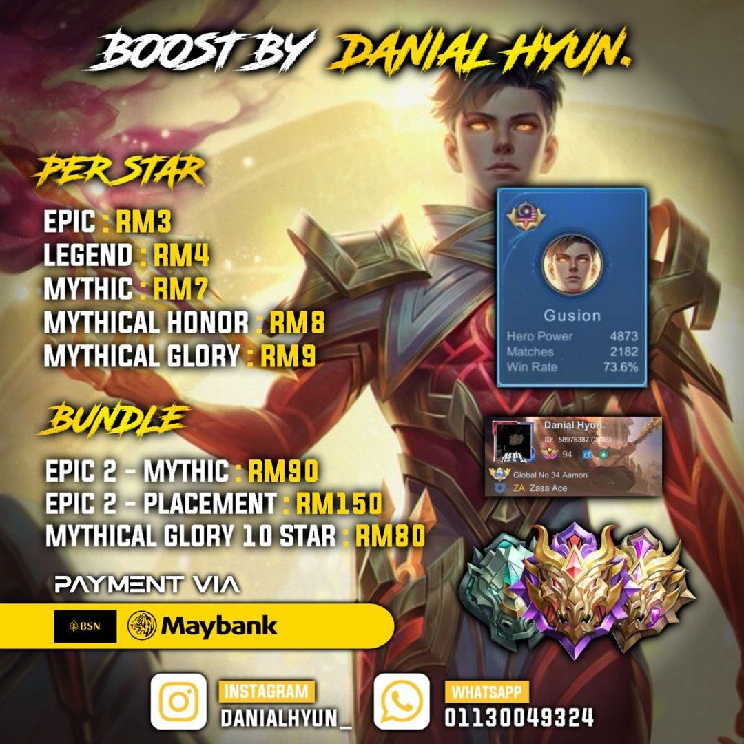 JOKI RANK BY DANIAL HYUN, Video Gaming, Gaming Accessories, In-Game ...