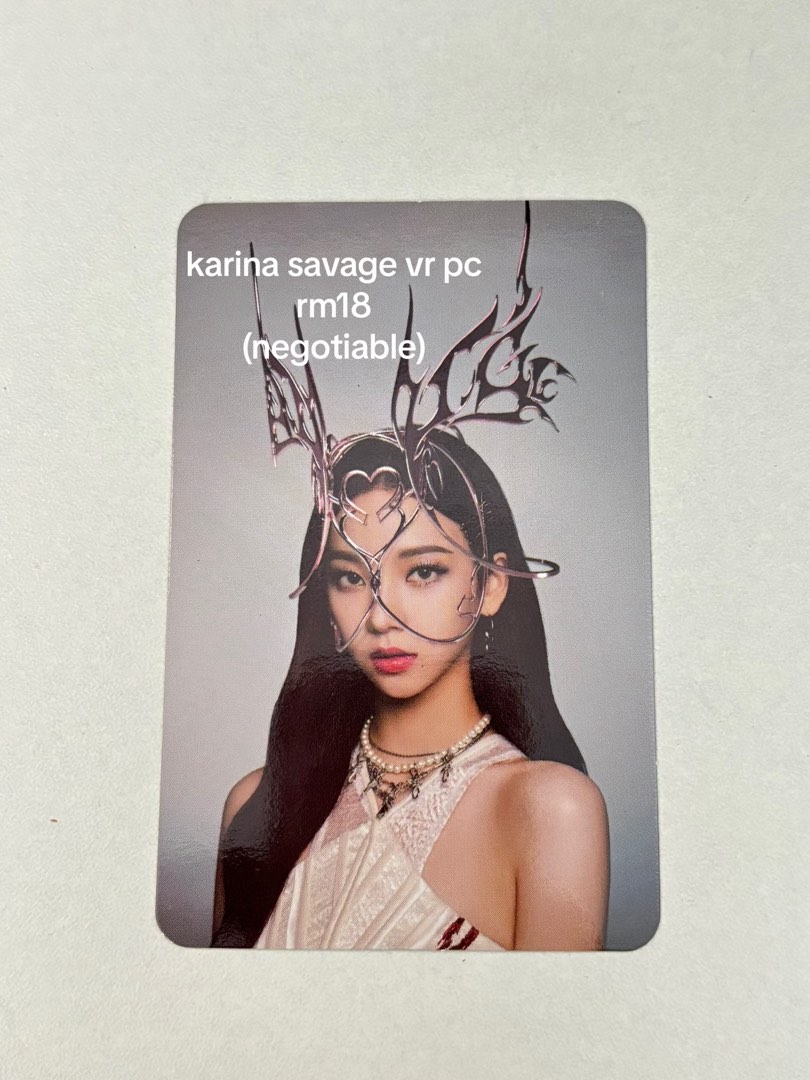 Karina Savage AR Photocard, Hobbies & Toys, Collectibles & Memorabilia ...