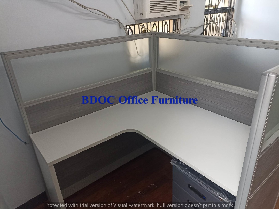 L SHAPE OFFICE PARTITION, Furniture & Home Living, Office Furniture ...