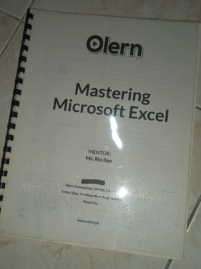 Mastering Microsoft Excel, Hobbies & Toys, Books & Magazines, Textbooks ...