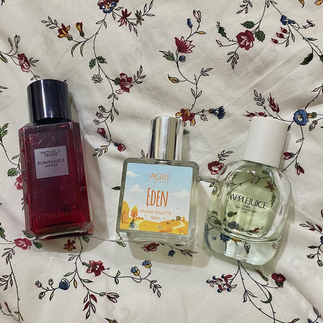 Mini Perfume (Victoria Secret Bombshell, Zara, A Gift with Care ...