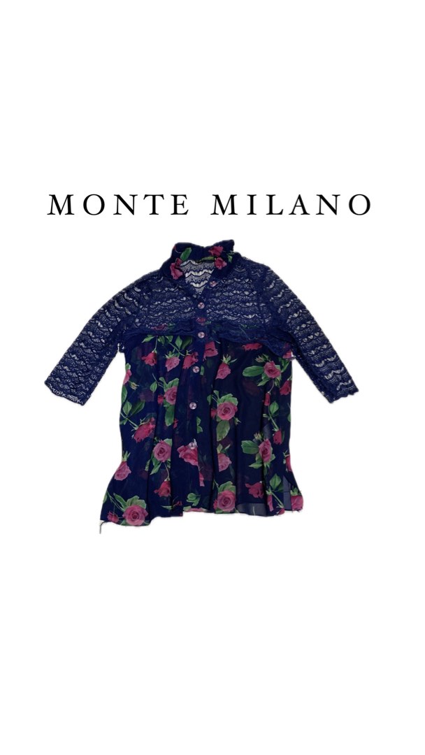 MONTE MILANO KEMEJA OUTER LD 110cm, 78cm, Fesyen Wanita, Pakaian Wanita ...