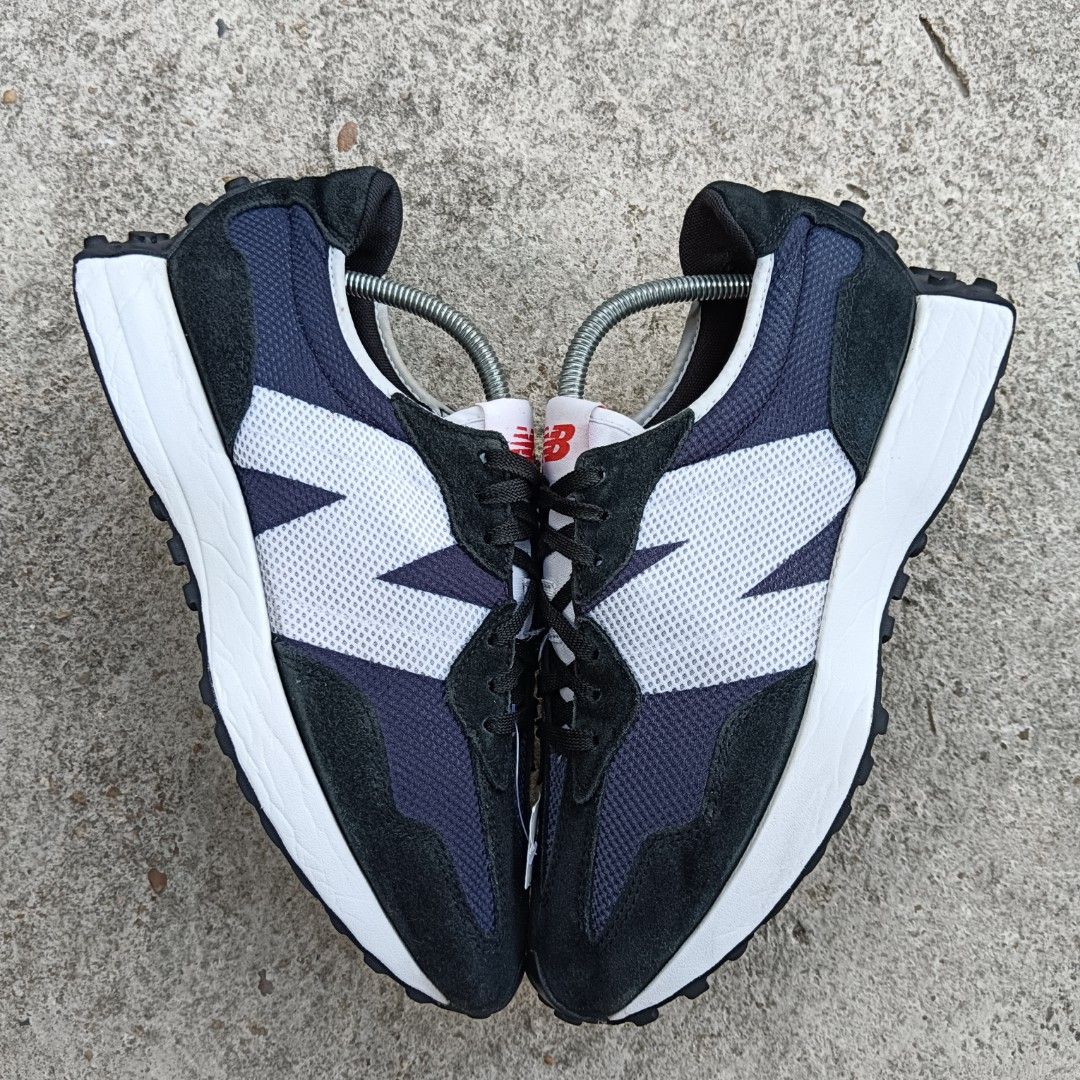 New Balance 327 Black/Navy/White (9UK) - RM12O, Men's Fashion, Footwear ...