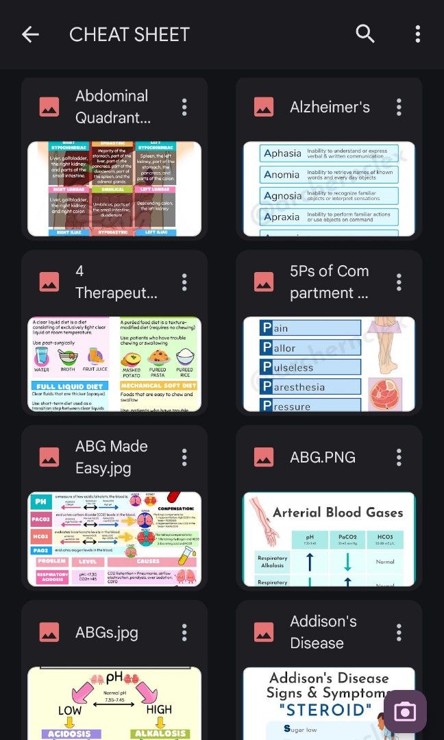NURSING CHEAT SHEETS, Hobbies & Toys, Books & Magazines, Textbooks on ...