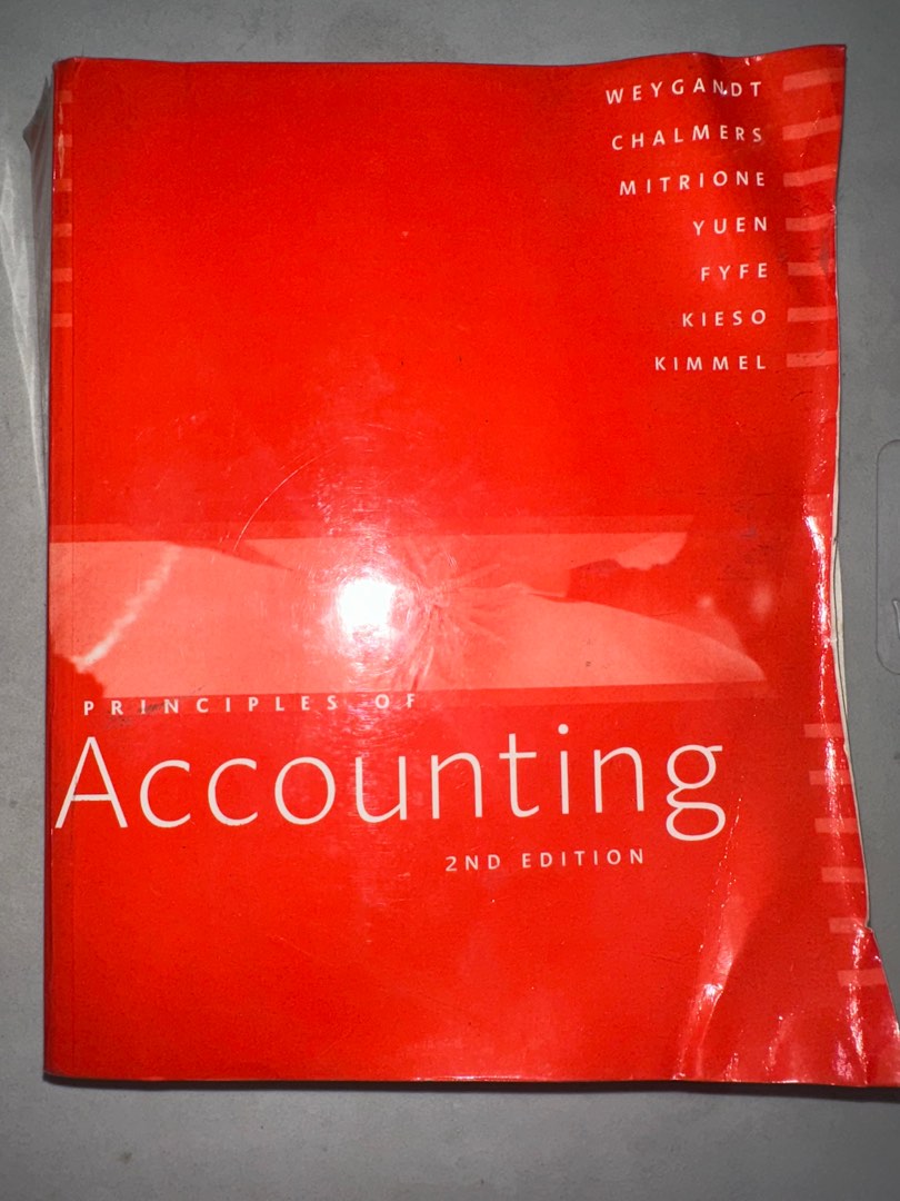 Principles of Accounting 2nd Edition, Hobbies & Toys, Books & Magazines ...