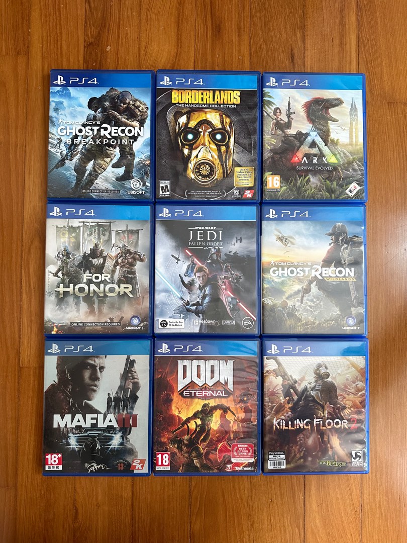 PS4 game Ghost recon breakpoint / Borderlands the handsome collection ...