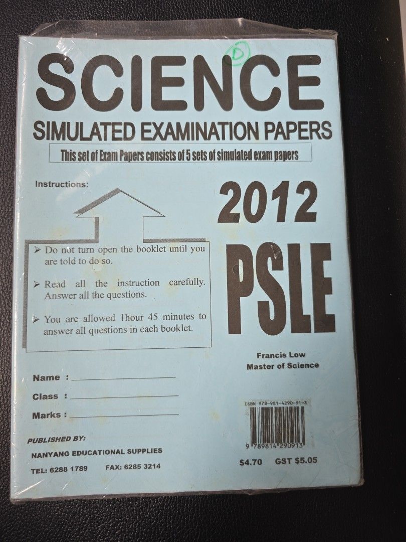 PSLE SCIENCE PRACTICE PAPERS, Hobbies & Toys, Books & Magazines ...
