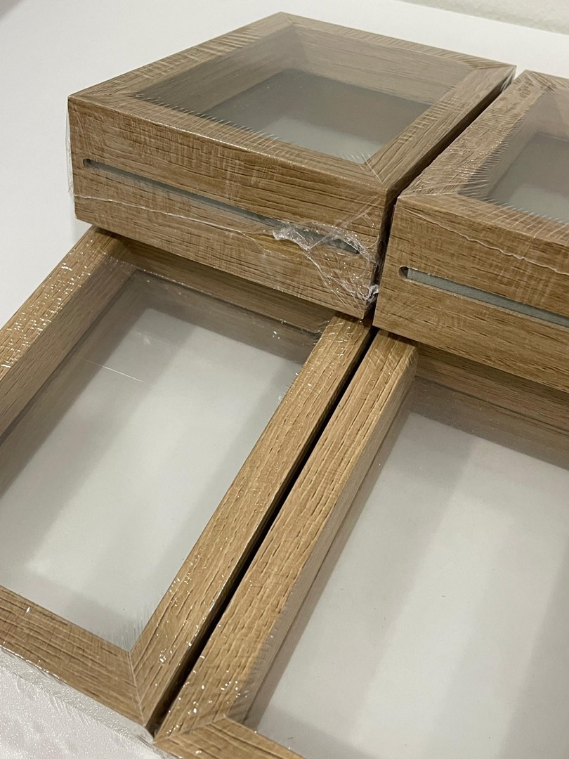 Rectangle Wooden Glass Frame colour: light brown, Women's Fashion ...