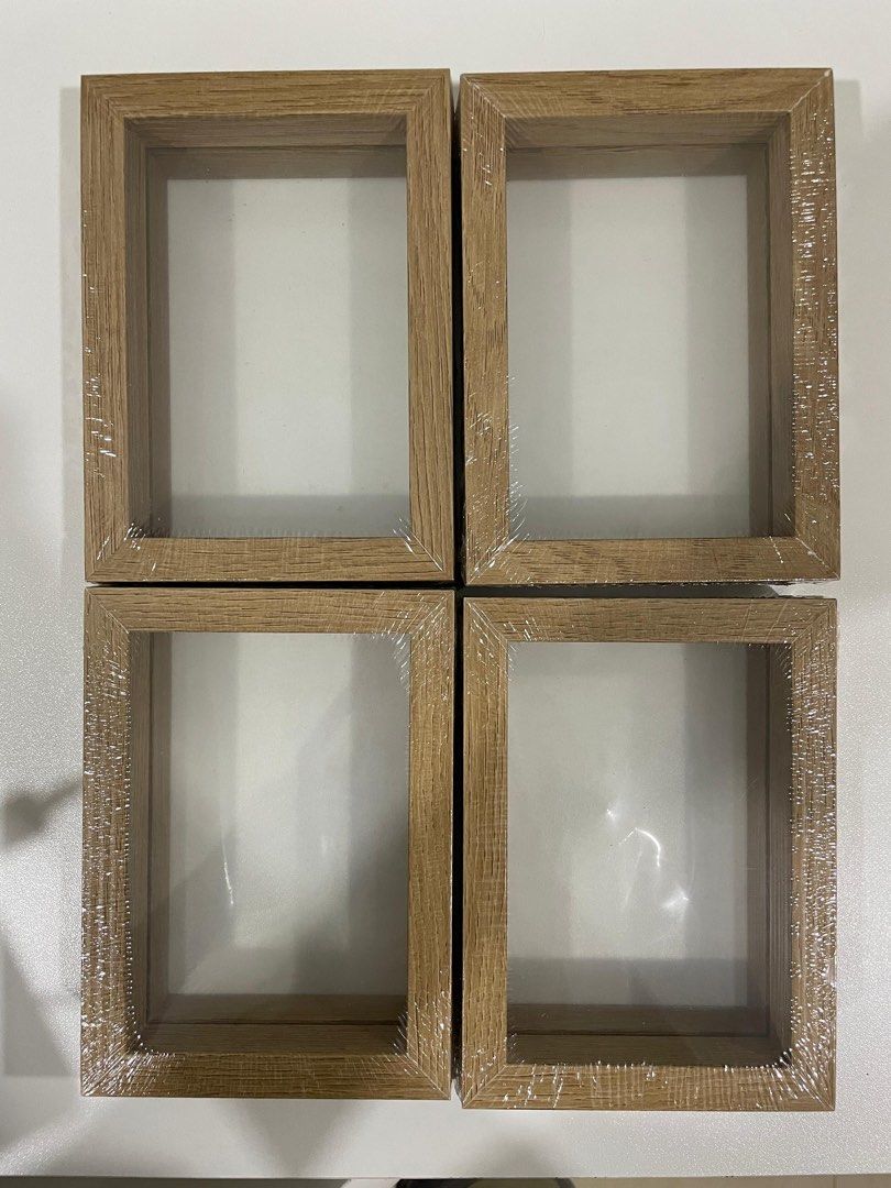 Rectangle Wooden Glass Frame colour: light brown, Hobbies & Toys ...