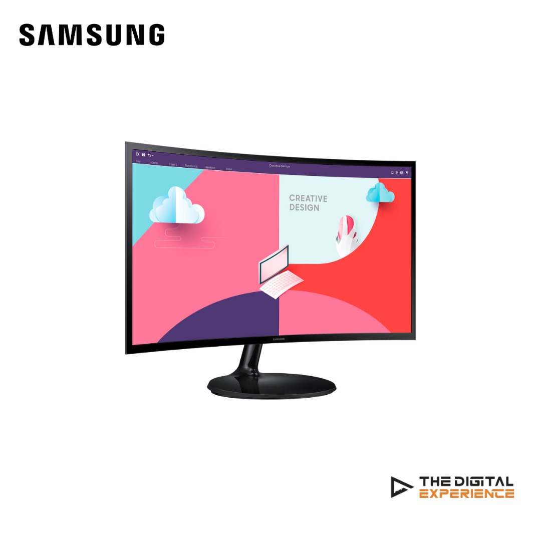 Samsung LS24C360 24'' Curved Monitor | 75Hz refresh rate | VA | 4ms ...