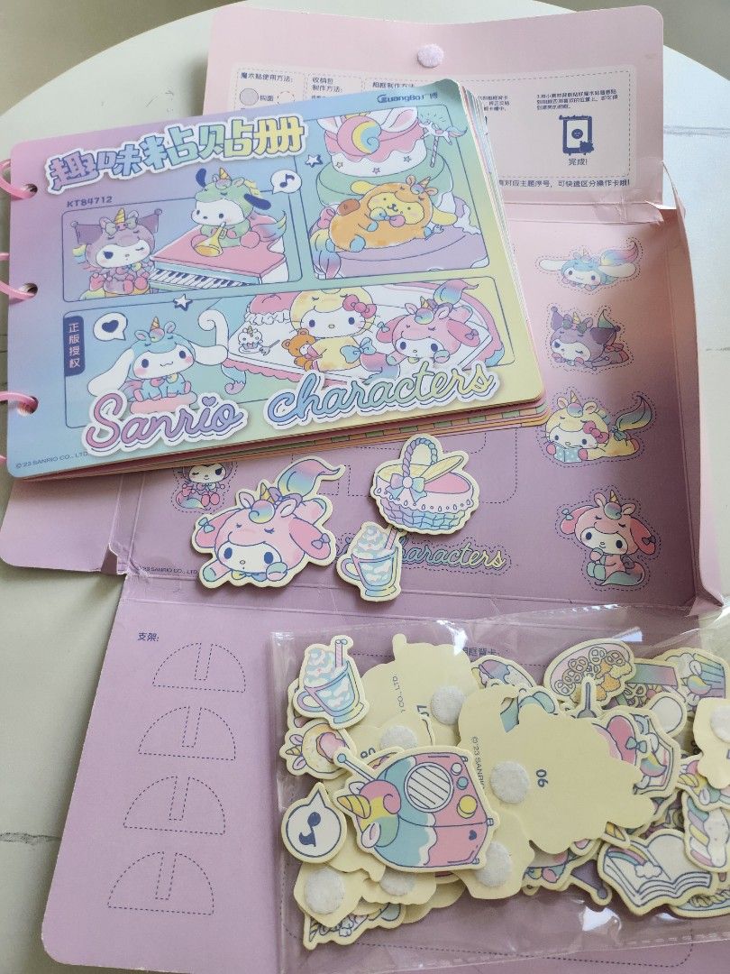Sanrio Characters Unicorn Quiet Book DIY Activity Book, Hobbies & Toys ...