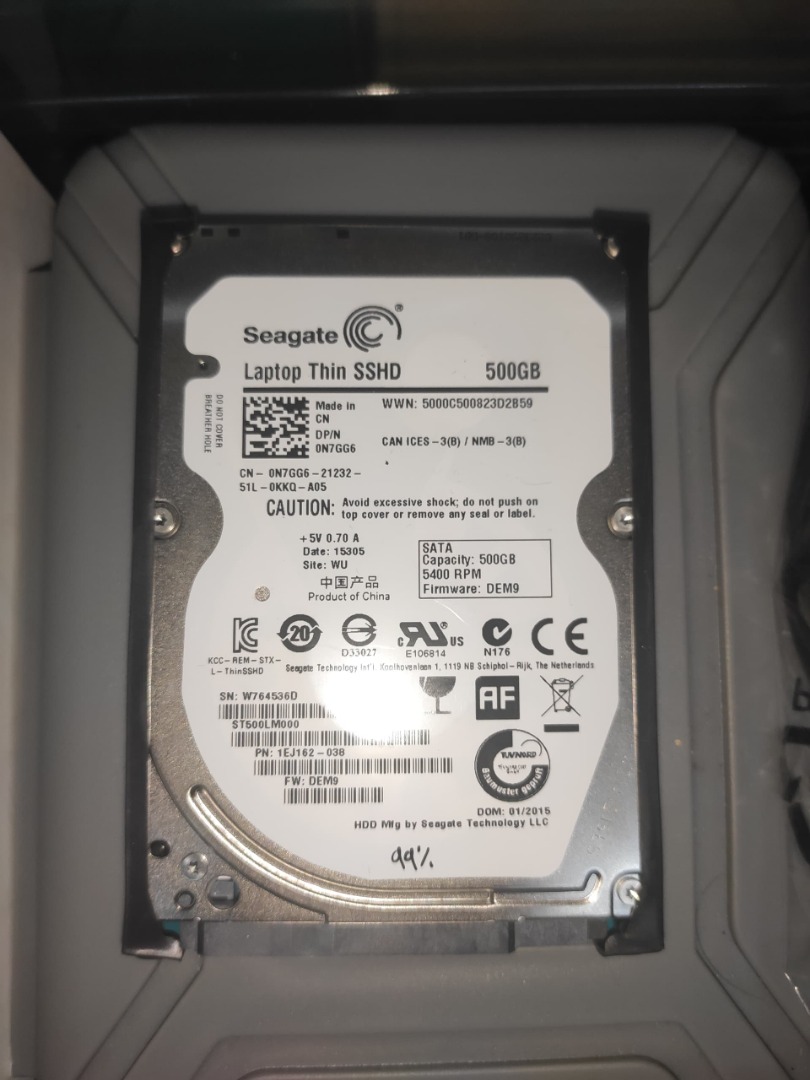 Seagate SSHD 2.5' 500GB, Computers & Tech, Parts & Accessories, Hard Disks & Thumbdrives on ...