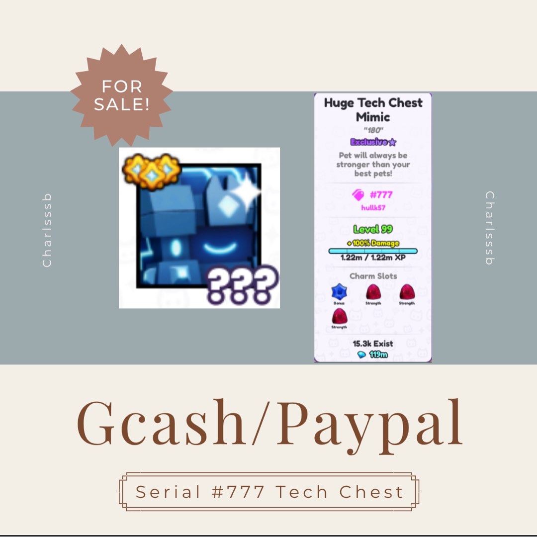 Serial #777 Huge Tech Chest Mimic, Video Gaming, Video Games, Others on ...