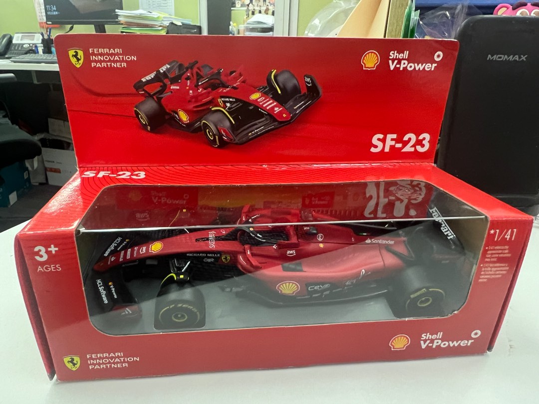 Shell Ferrari F1 SF23, 興趣及遊戲, 玩具 & 遊戲類 - Carousell