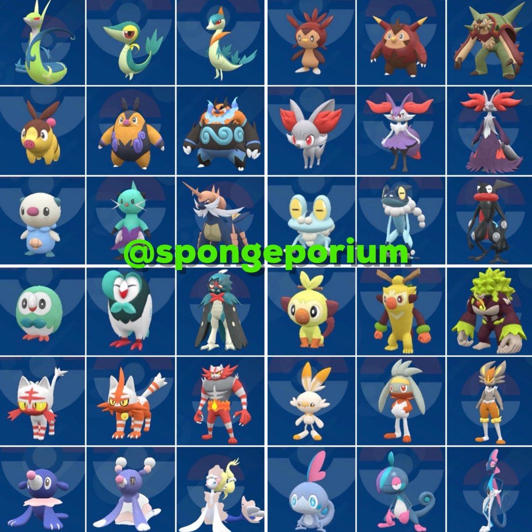 All Shiny Starter Pokemon