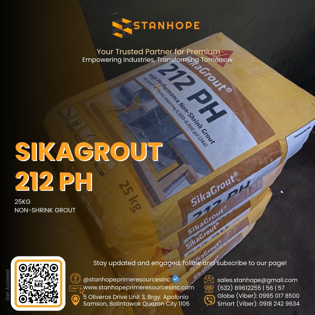 Sika Grout 212 PH, 25kg, Non-shrink Grout, Commercial & Industrial, Construction & Building ...