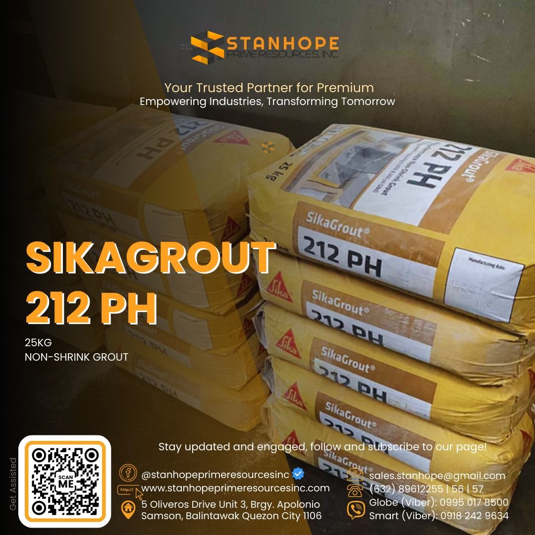 Sika Grout 212 PH, 25kg, Non-shrink Grout, Commercial & Industrial, Construction & Building ...