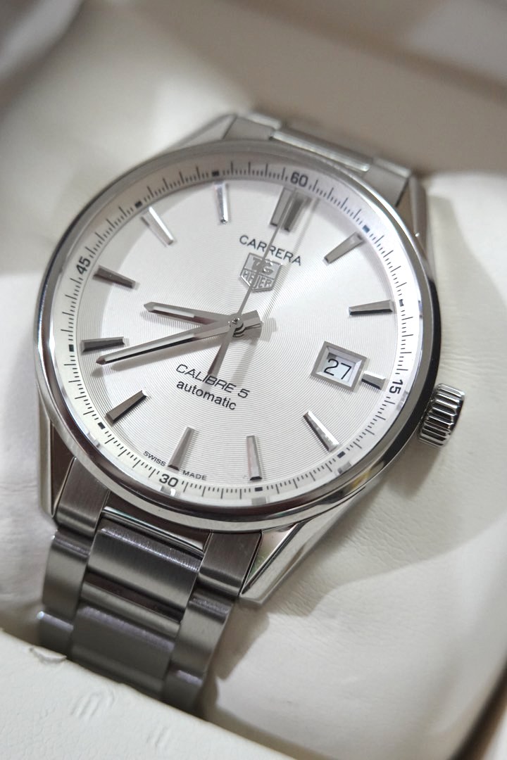 Tag Heuer Carrera Date (White Dial), Luxury, Watches on Carousell