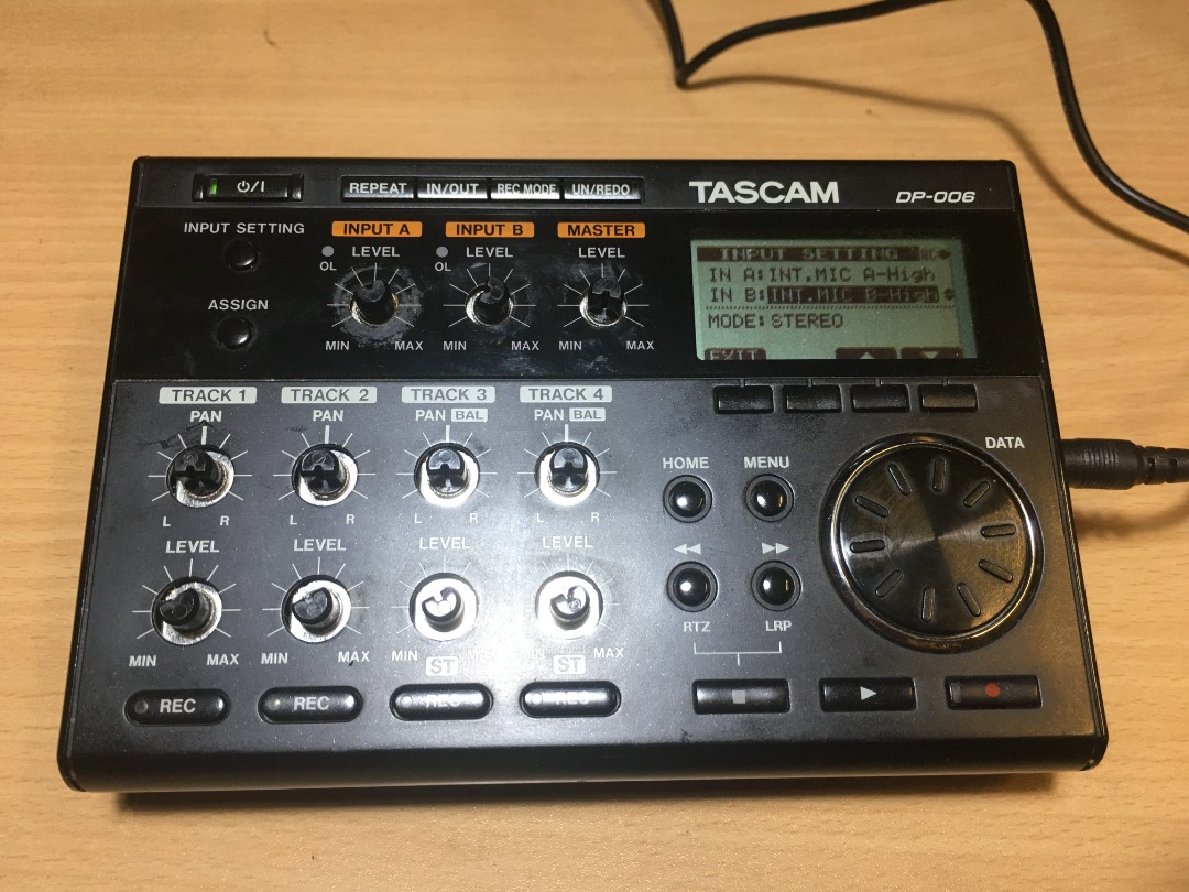 Tascam DP-006 6-Track Portable Digital Pocket Studio Recorder (SD/SDHC ...