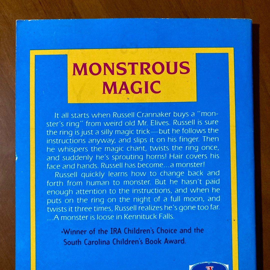 The Monster’s Ring by Bruce Coville, Illustrated by Katherine Coville ...