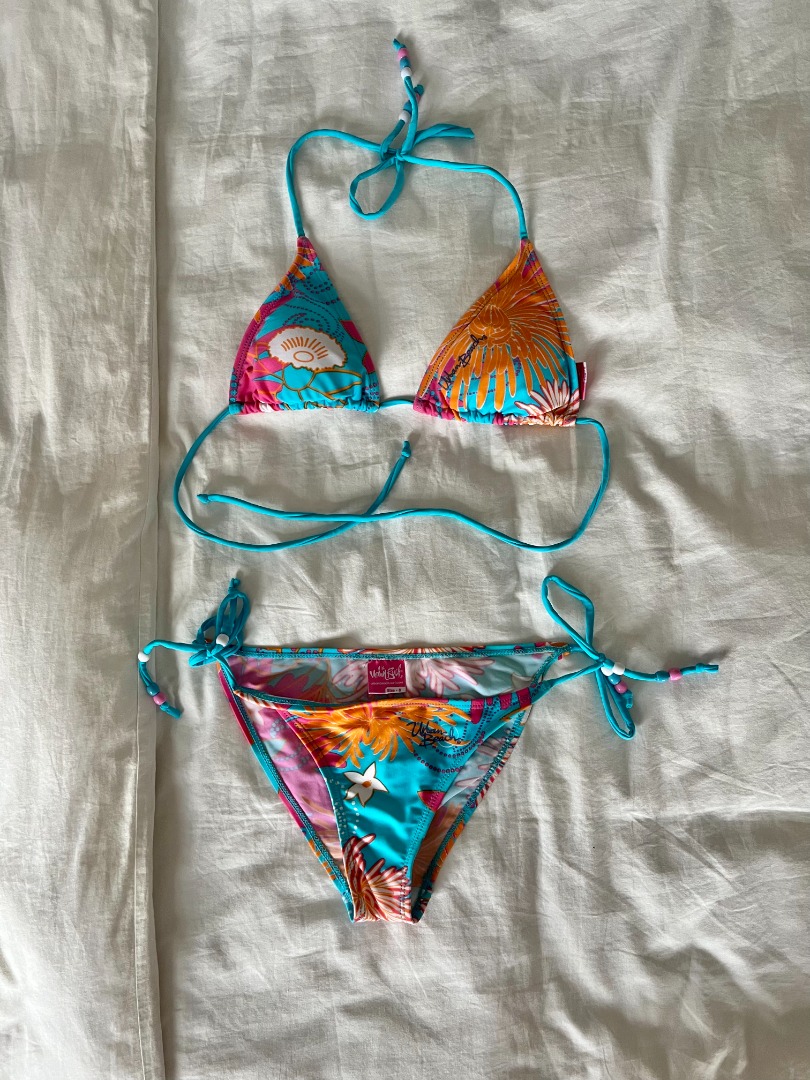 Tropical Turquoise Bikini, Women's Fashion, Swimwear, Bikinis ...