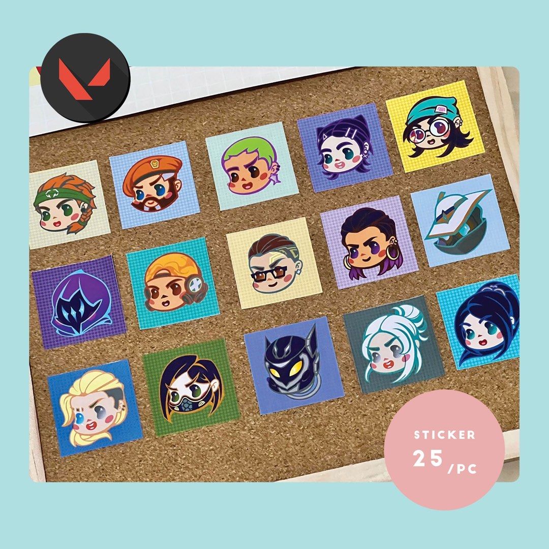VALORANT Agent Stickers, Hobbies & Toys, Stationary & Craft, Art ...