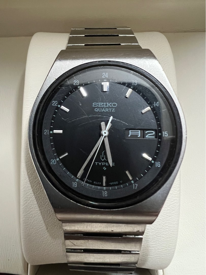 Vintage SEIKO type II black dial, Men's Fashion, Watches & Accessories ...