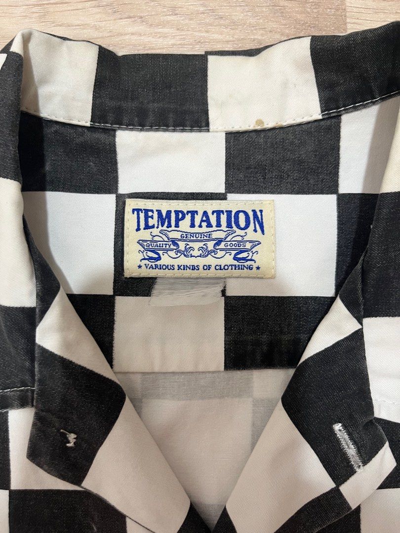 Vintage Temptation open collar shirt, Men's Fashion, Activewear on ...