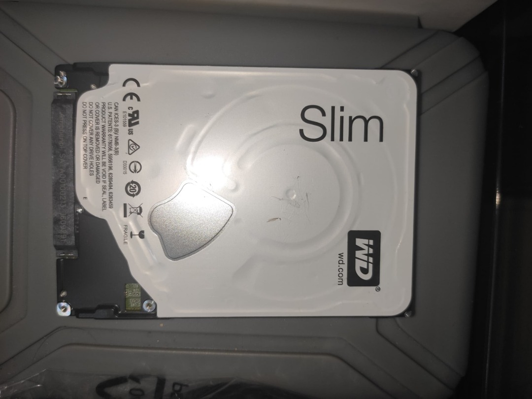 WD Slim Blue 2.5' 1TB HDD, Computers & Tech, Parts & Accessories, Hard ...